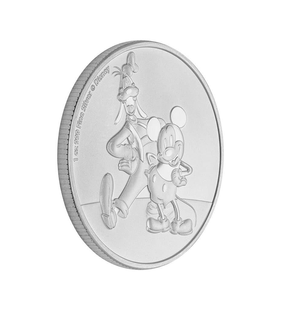 Moneda Mickey & Goofy Plata 1 oz - Serie Disney | Invermoneda