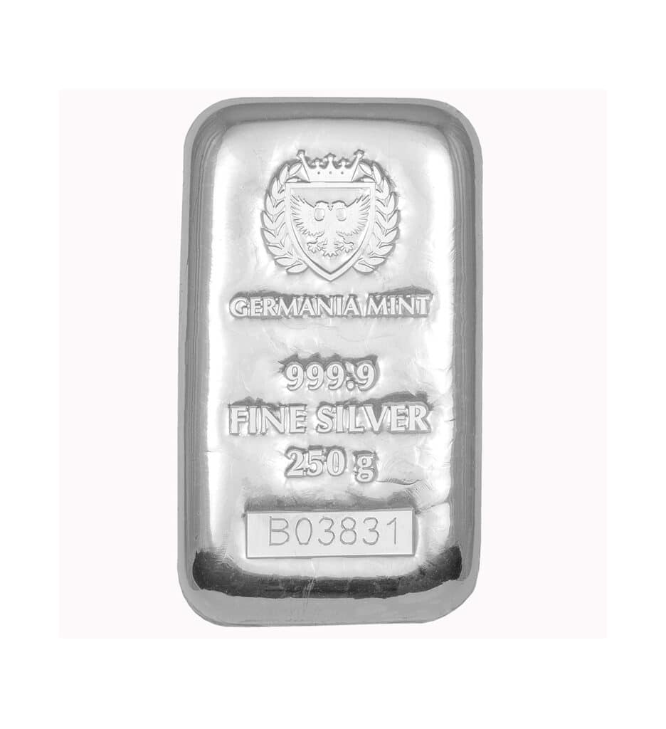 Lingote Plata Germania Mint 250 g | Invermoneda